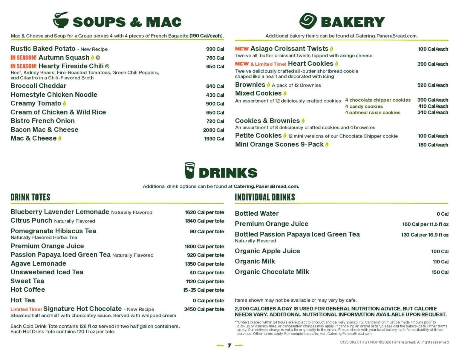 Panera Bread Catering Menu With Prices 2026